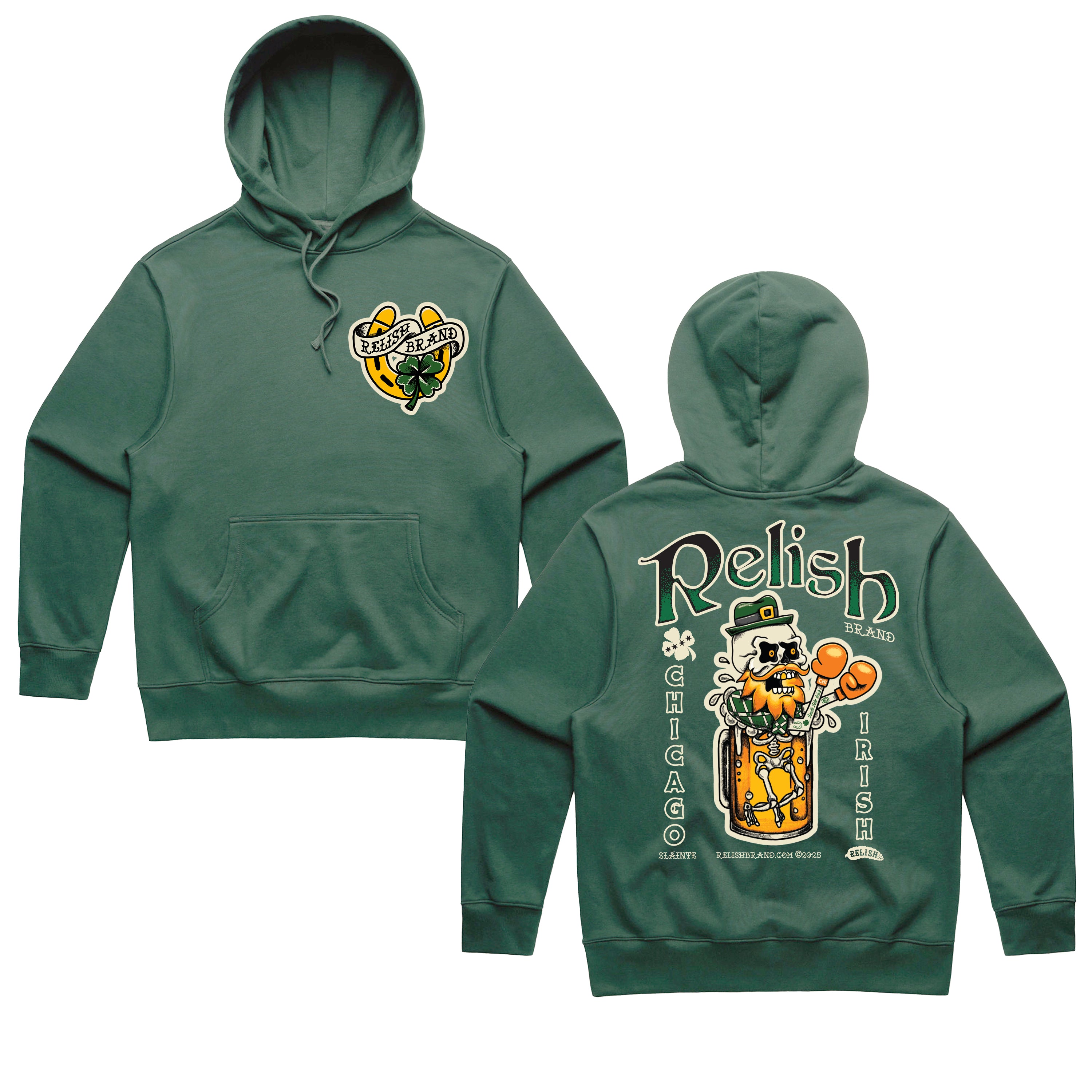 Chi-Irish 2025 Pullover Hoodie - Green – Relish Brand