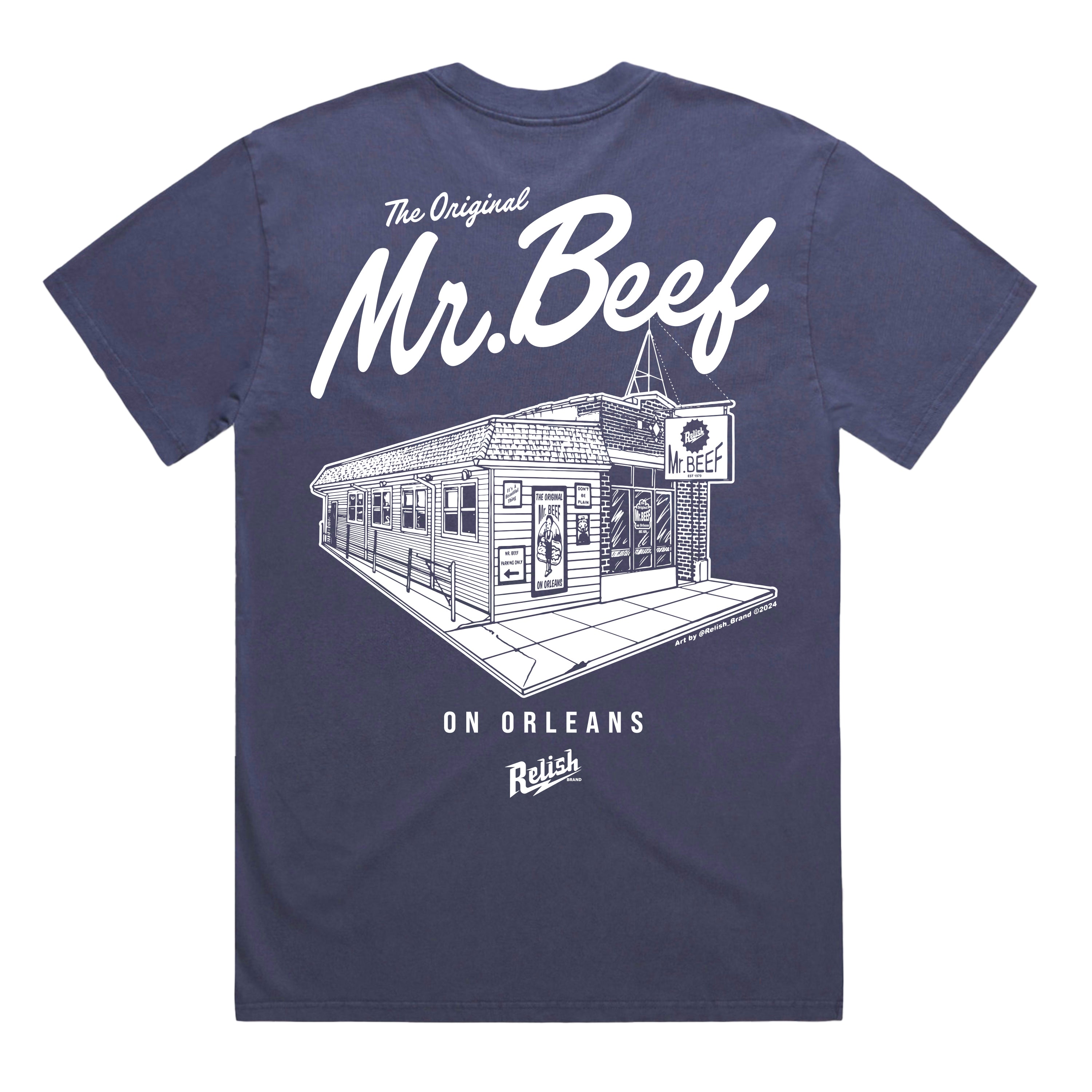 Mr. Beef X Relish Collab - The Original Beef - Garment Dyed - Solid co ...
